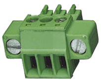 Euroblock 3-pol. Schraub-Kontakt, male, 0,75 mm² MTI - prof. AV ...